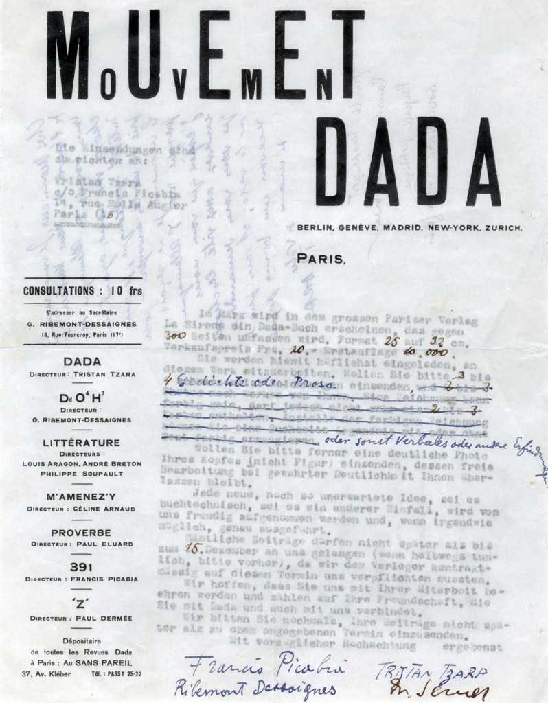 Tristan Tzara Dada Manifesto