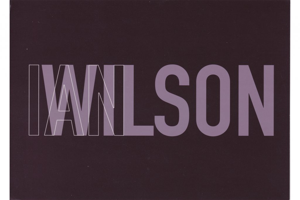 Ian Wilson: There Was a Discussion | | Flash Art